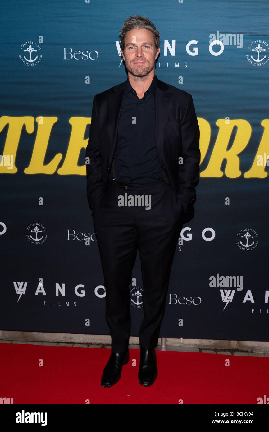 Stephen Amell attends the "Little Lorraine" after party at Beso by Patria in Toronto. Little ...