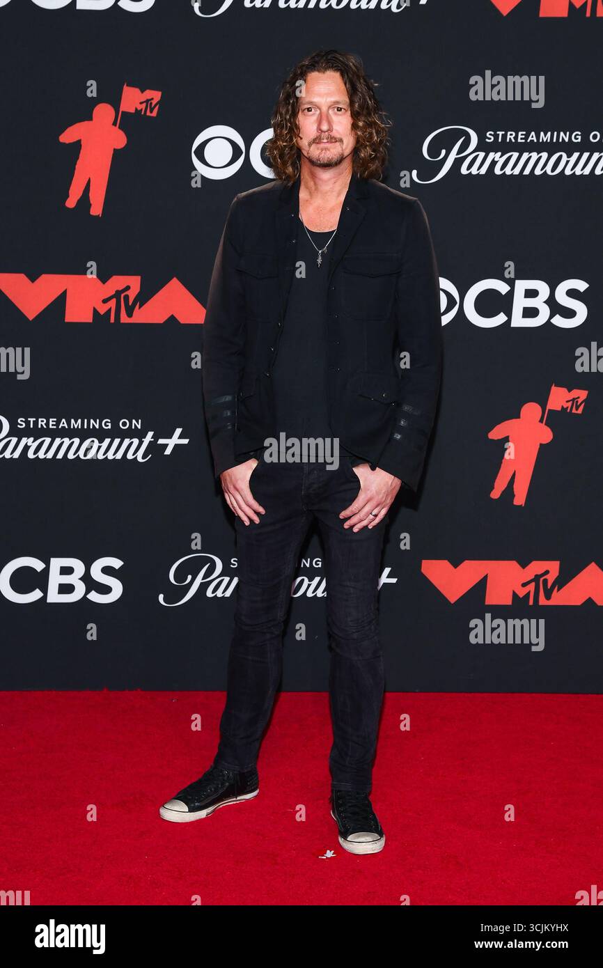 Adam Wakeman walking on the red carpet at the 2025 MTV Video Music ...