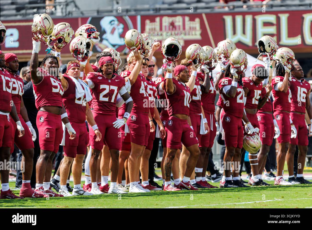 Florida State prior to an NCAA college football game against East Texas ...
