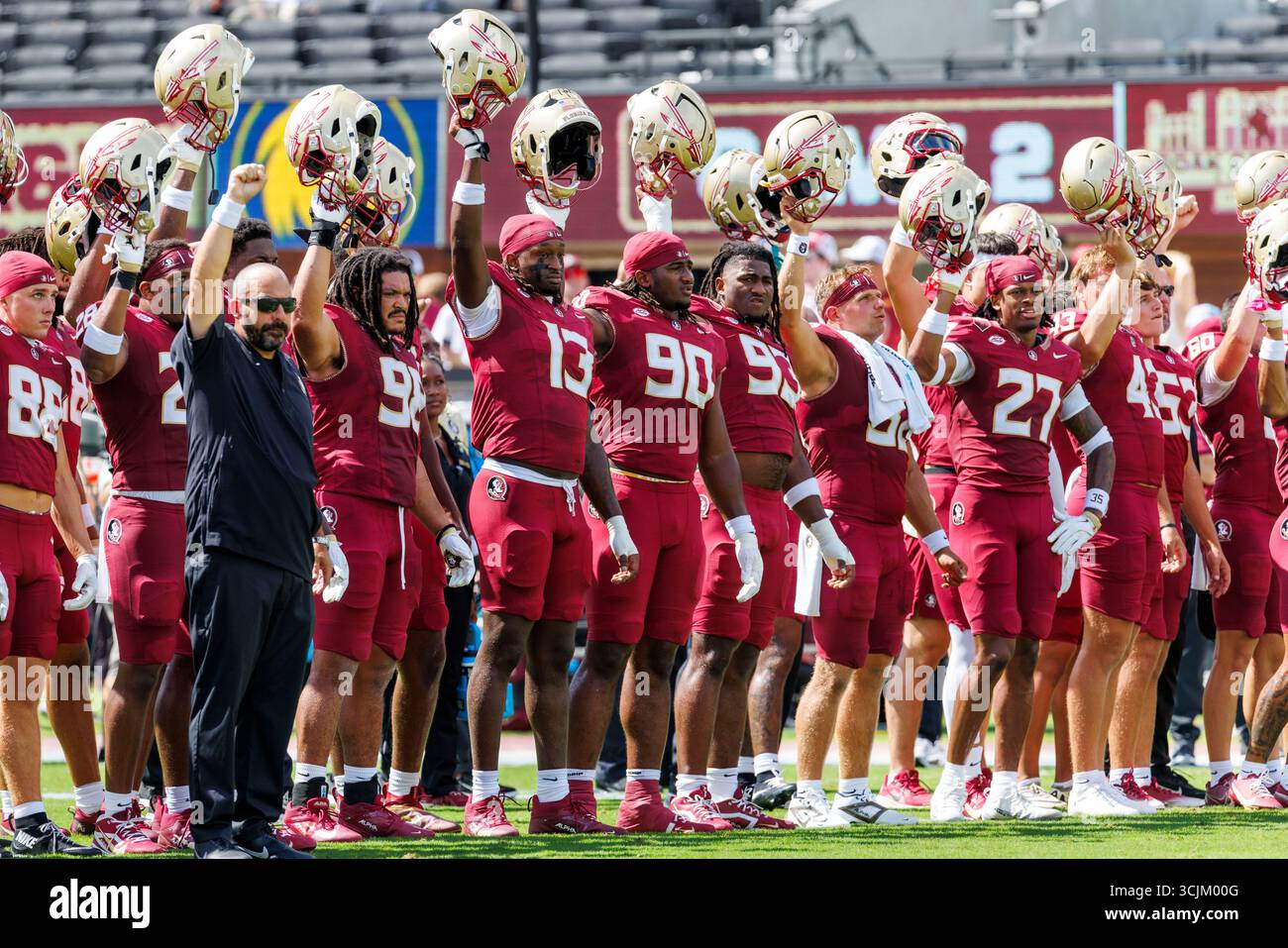 Florida State prior to an NCAA college football game against East Texas ...