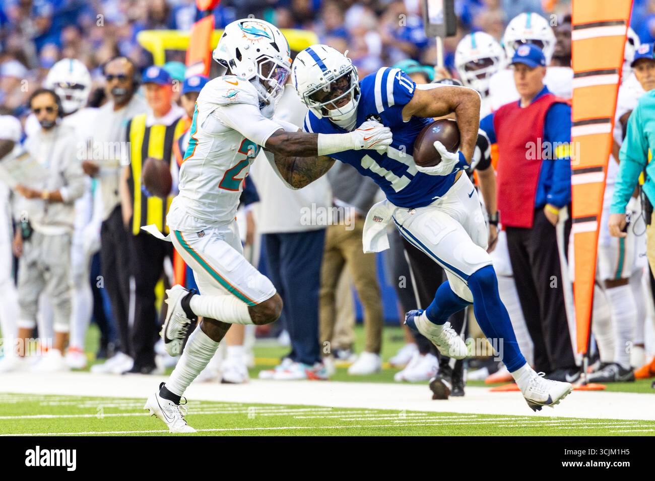 September 07, 2025: Indianapolis Colts wide receiver Michael Pittman ...
