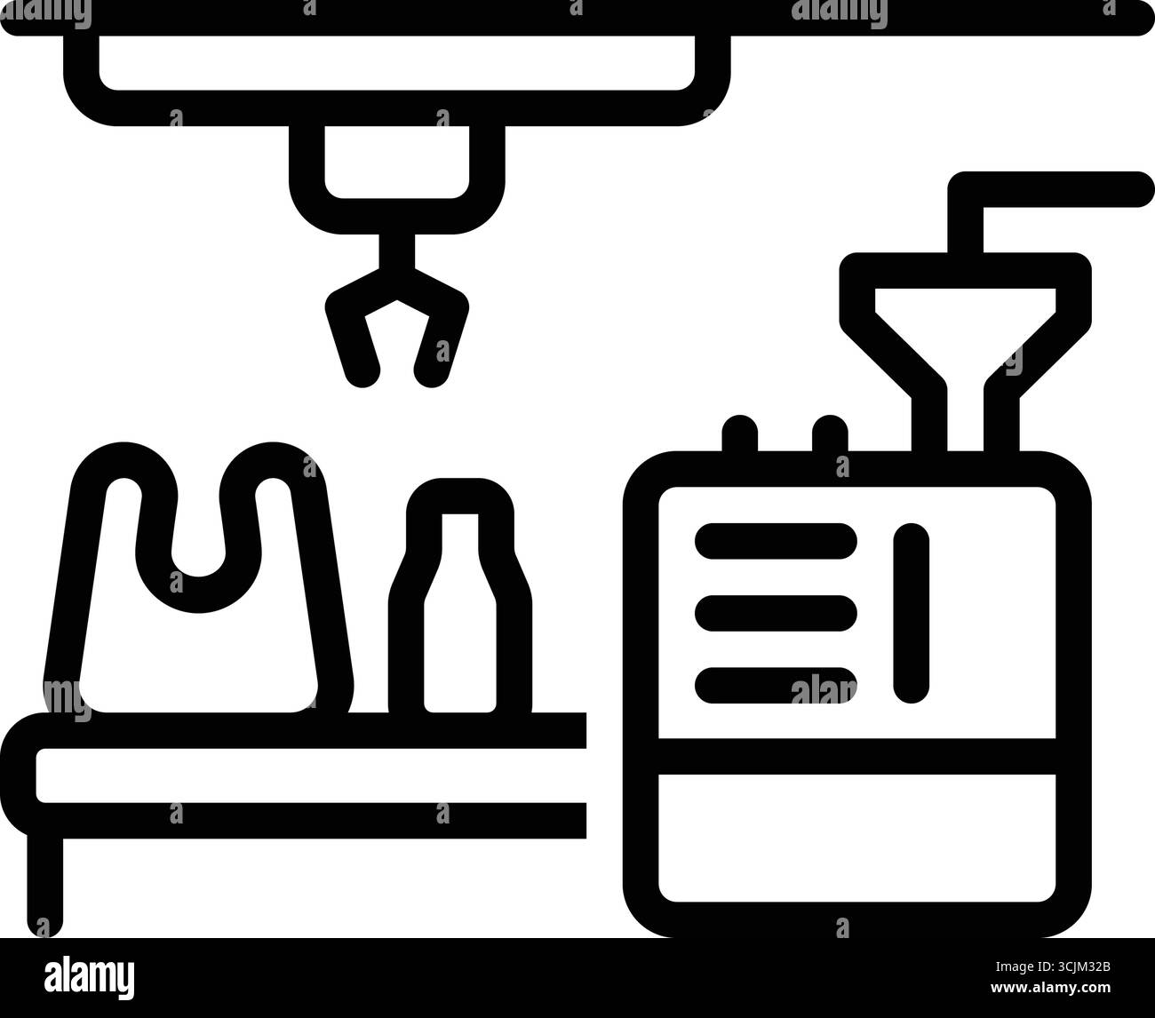 Production of plastics Stock Vector Images - Alamy