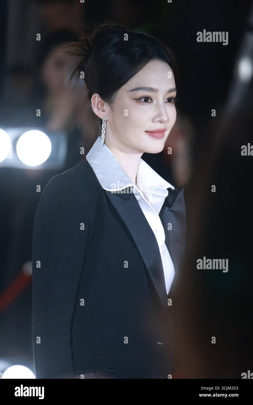 Chinese actress Li Qin attends an activity in Shanghai, China, 4 ...
