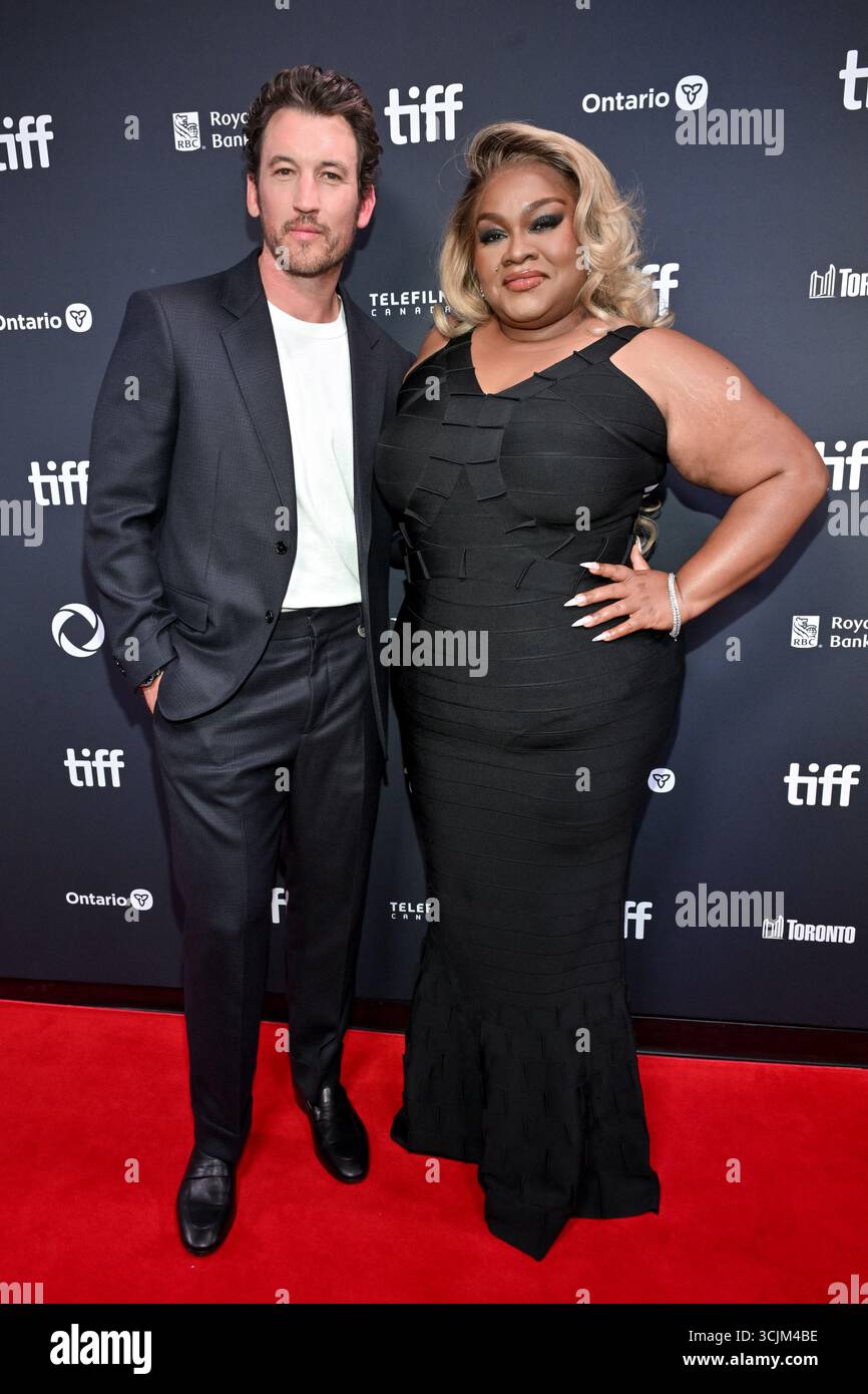Miles Teller, Da'Vine Joy Randolph attending the screening of the movie ...