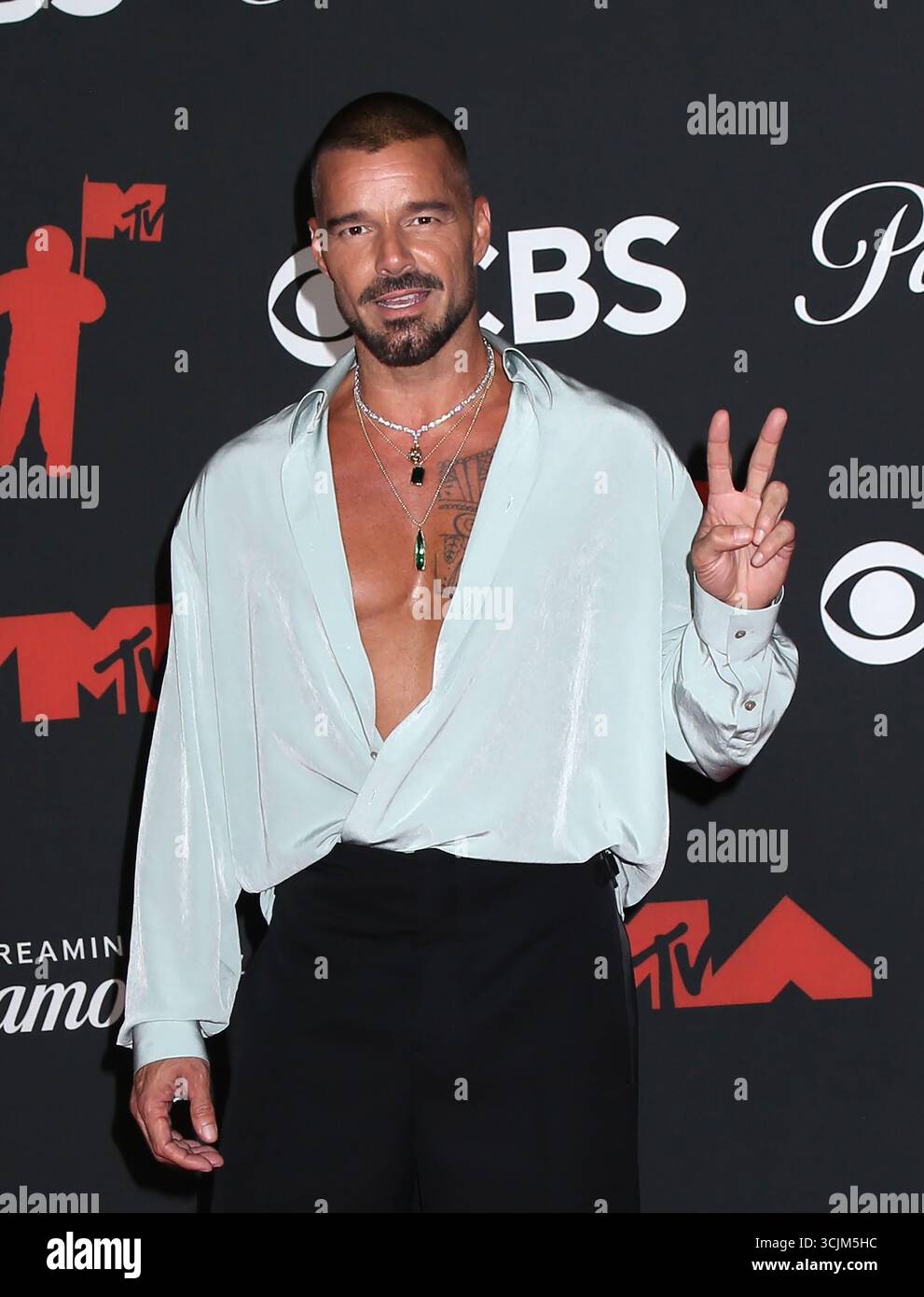 Ricky Martin arriving at the 2025 MTV Video Music Awards held at the ...