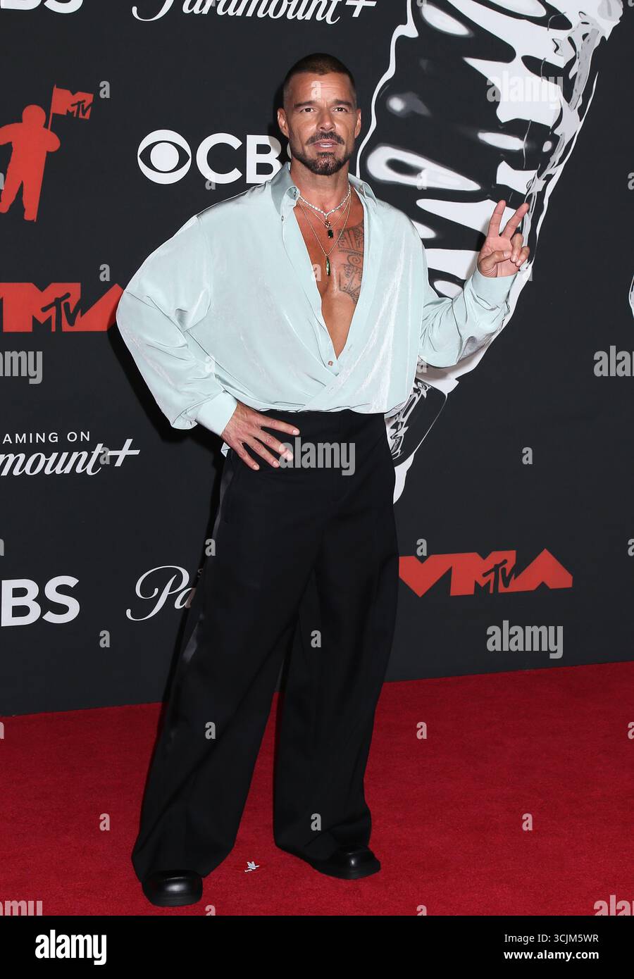 Ricky Martin arriving at the 2025 MTV Video Music Awards held at the ...
