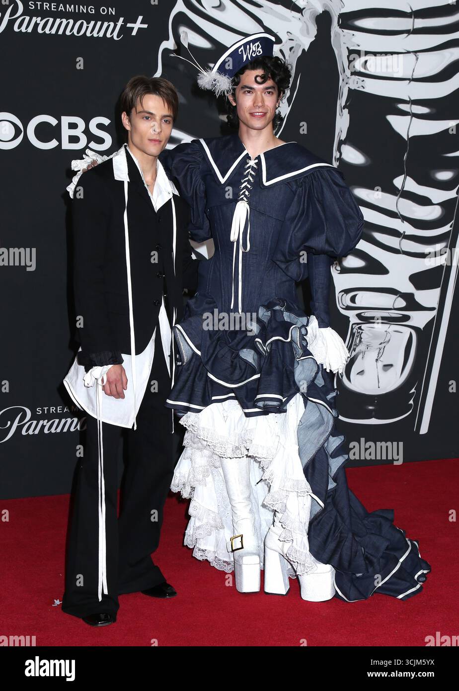 Corey Fogelmanis and Conan Gray arriving at the 2025 MTV Video Music ...