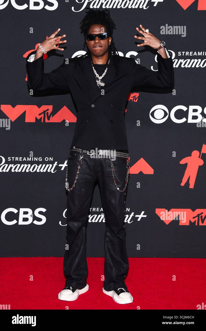 Jordan Adetunji walking on the red carpet at the 2025 MTV Video Music ...