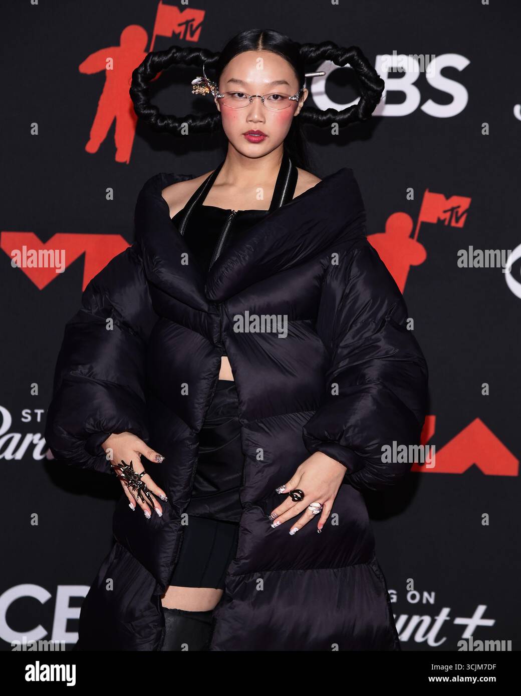 Audrey Nuna walking on the red carpet at the 2025 MTV Video Music ...