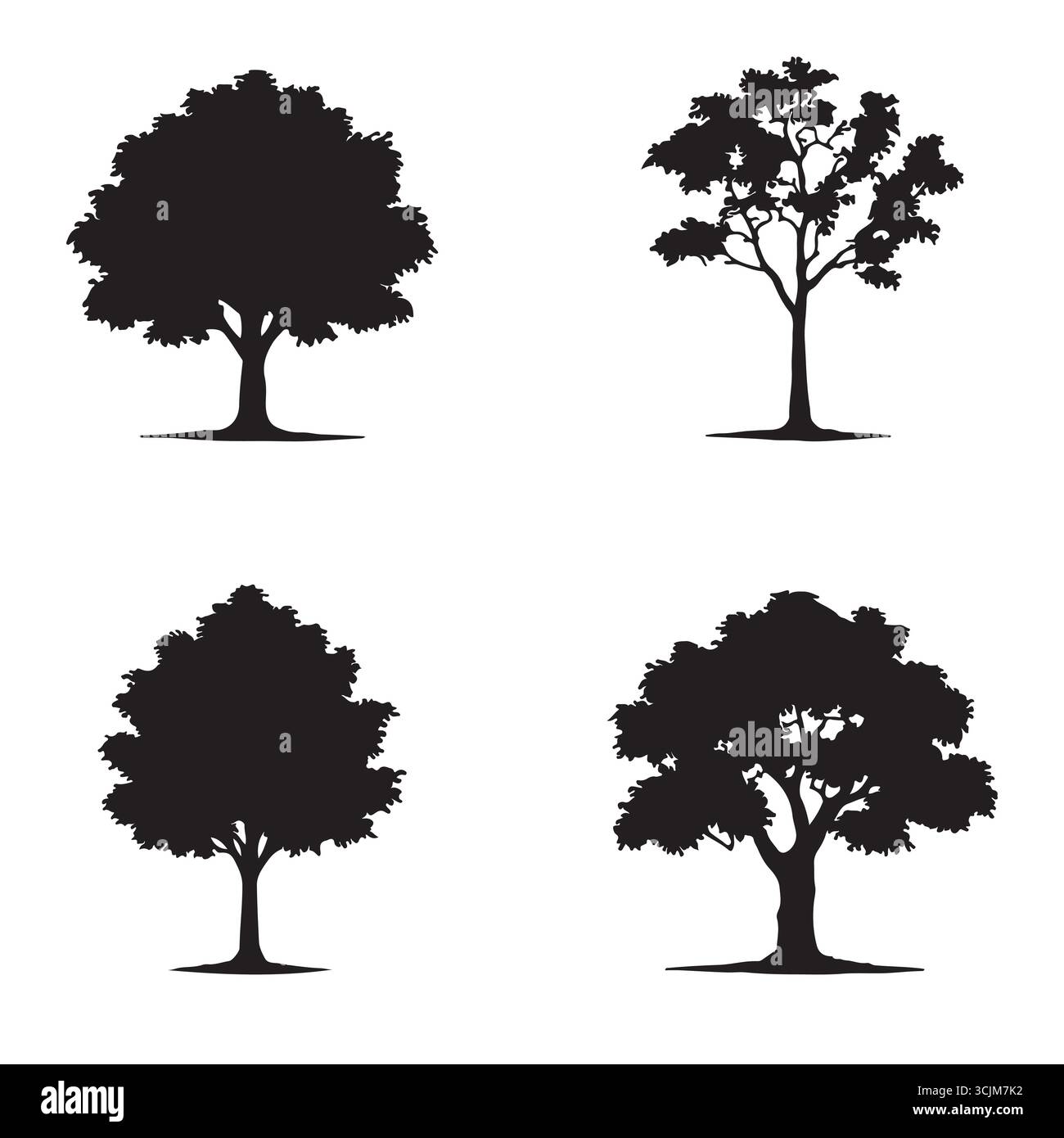 Black white landscape shapes Stock Vector Images - Alamy