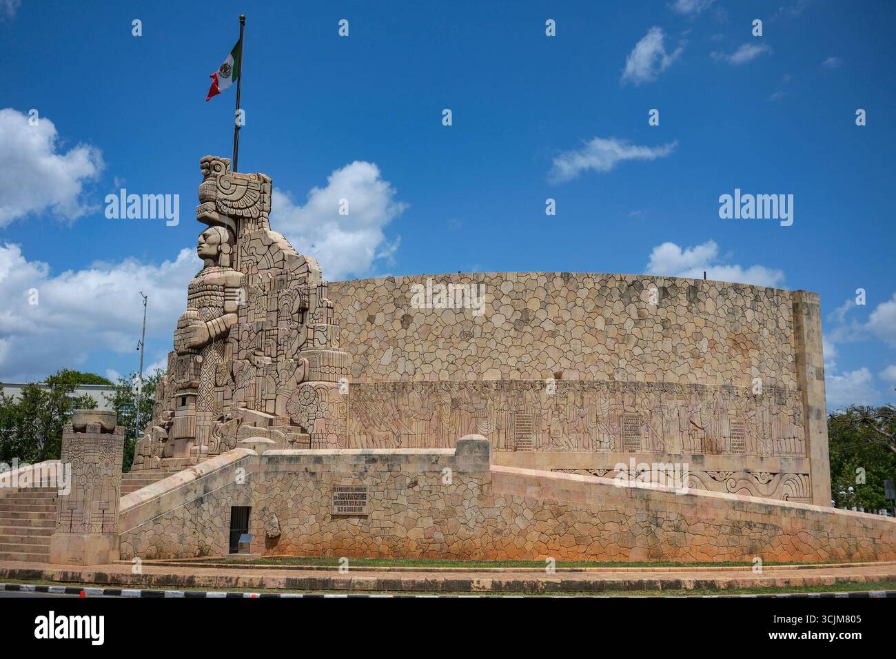 Merida, Mexico - April 20, 2025: Monument to the Fatherland in Mérida ...