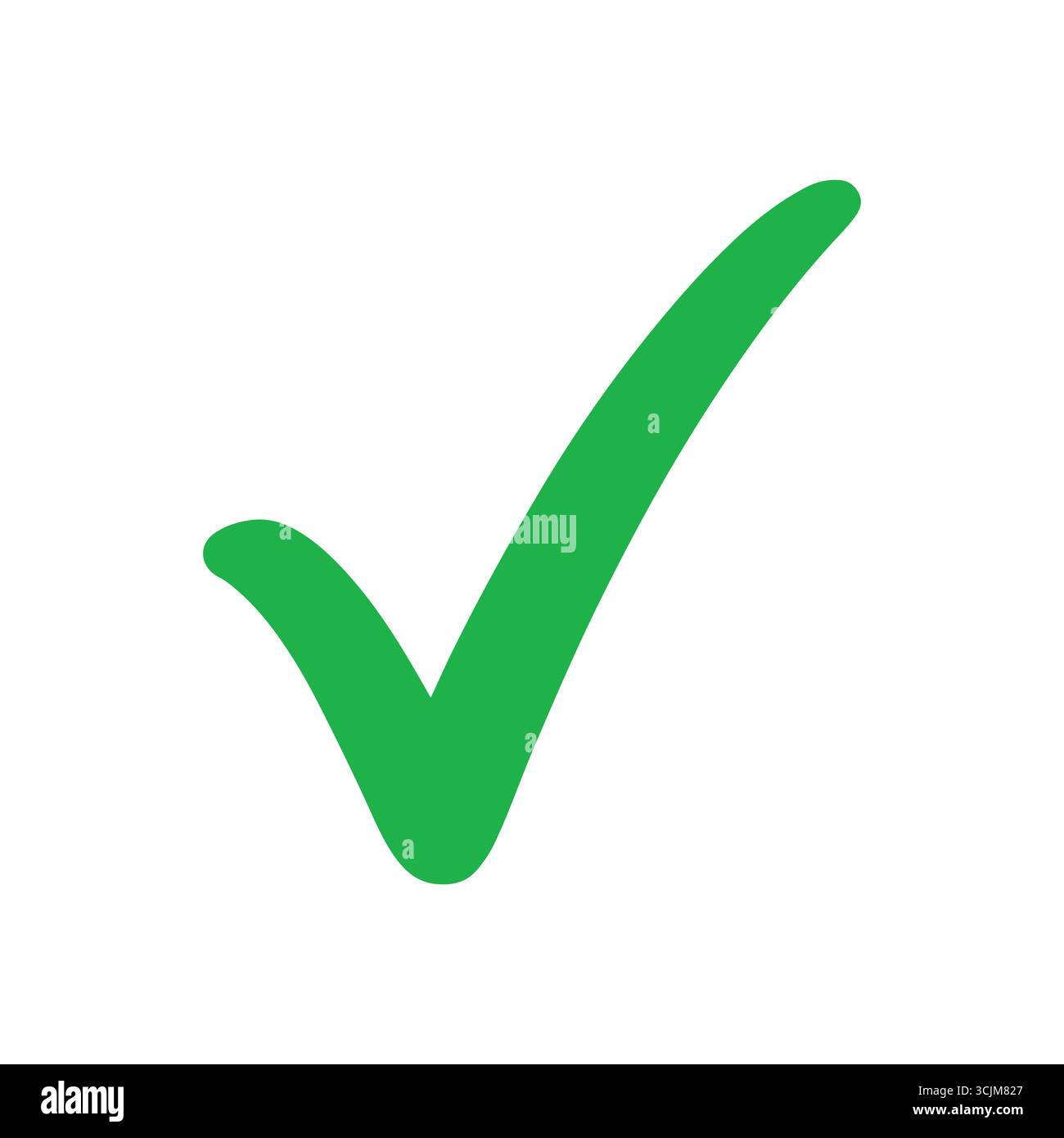 Check mark tick notification Cut Out Stock Images & Pictures - Alamy