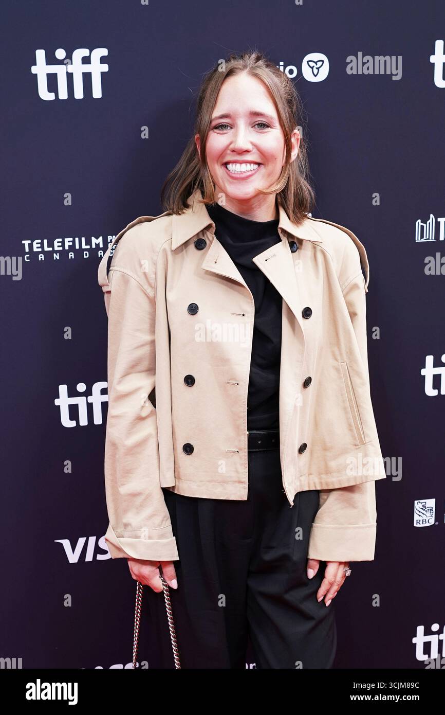 Jess Spoll attends the red carpet for the ‘Hamnet’ premiere during the 2025 Toronto ...