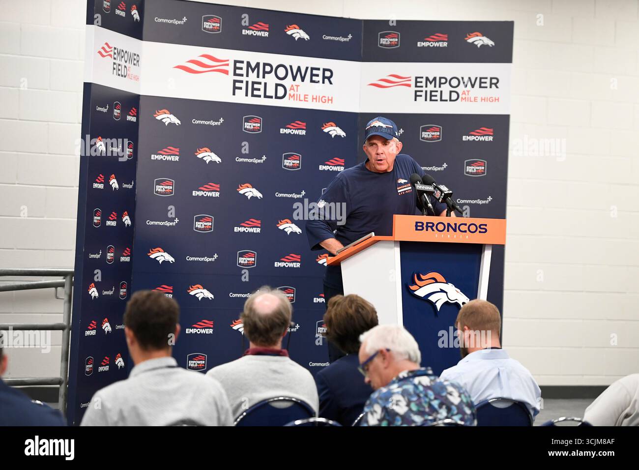 Denver Broncos head coach Sean Payton () during a news conference after ...