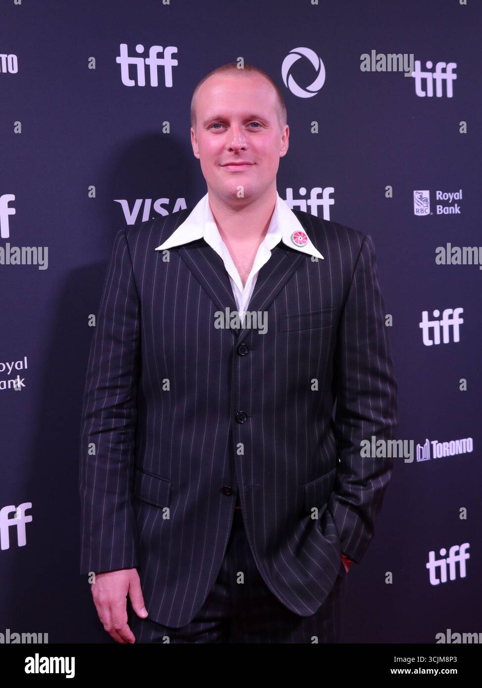John Early attends the premiere of ''Eternity'' during the 2025 Toronto ...