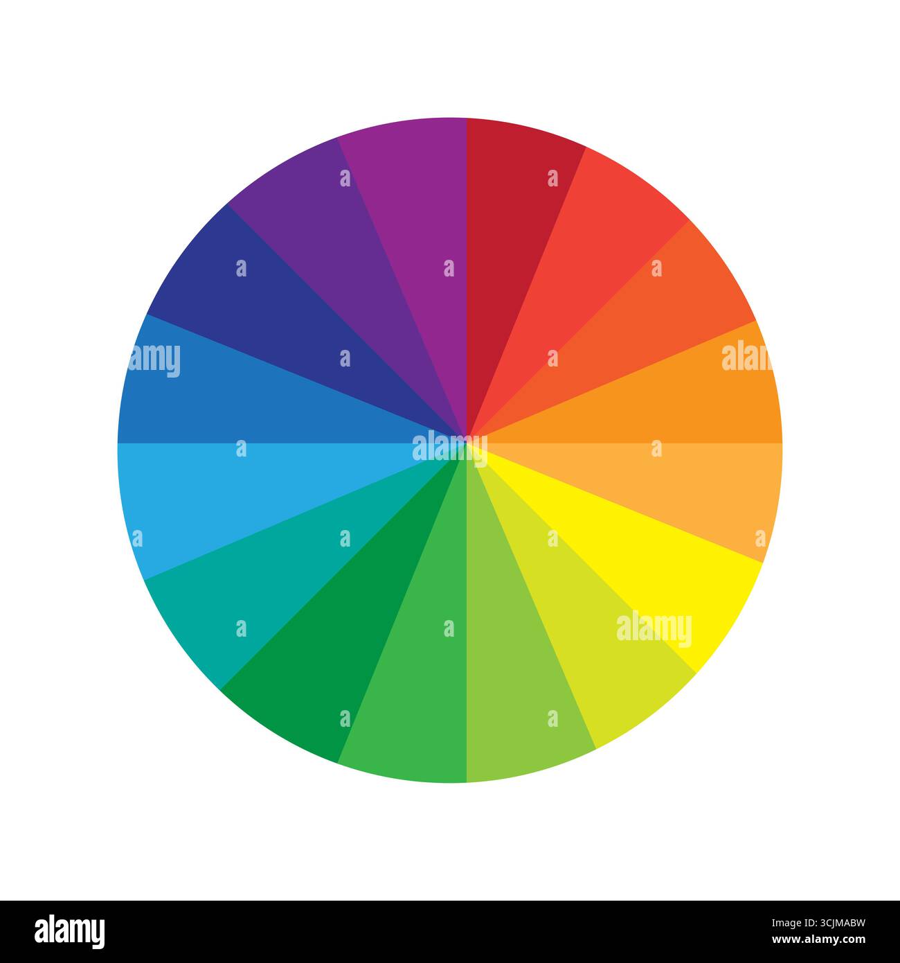 Colorful color wheel. Palette chart Vector. Spectrum arrangement ...