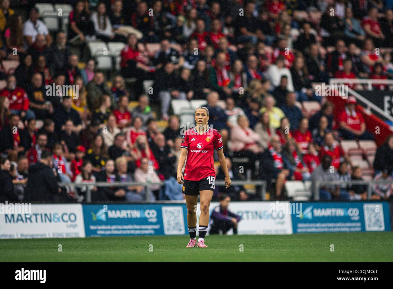 Celin Bizet Donnum (15 Manchester United Women) looks on during the ...