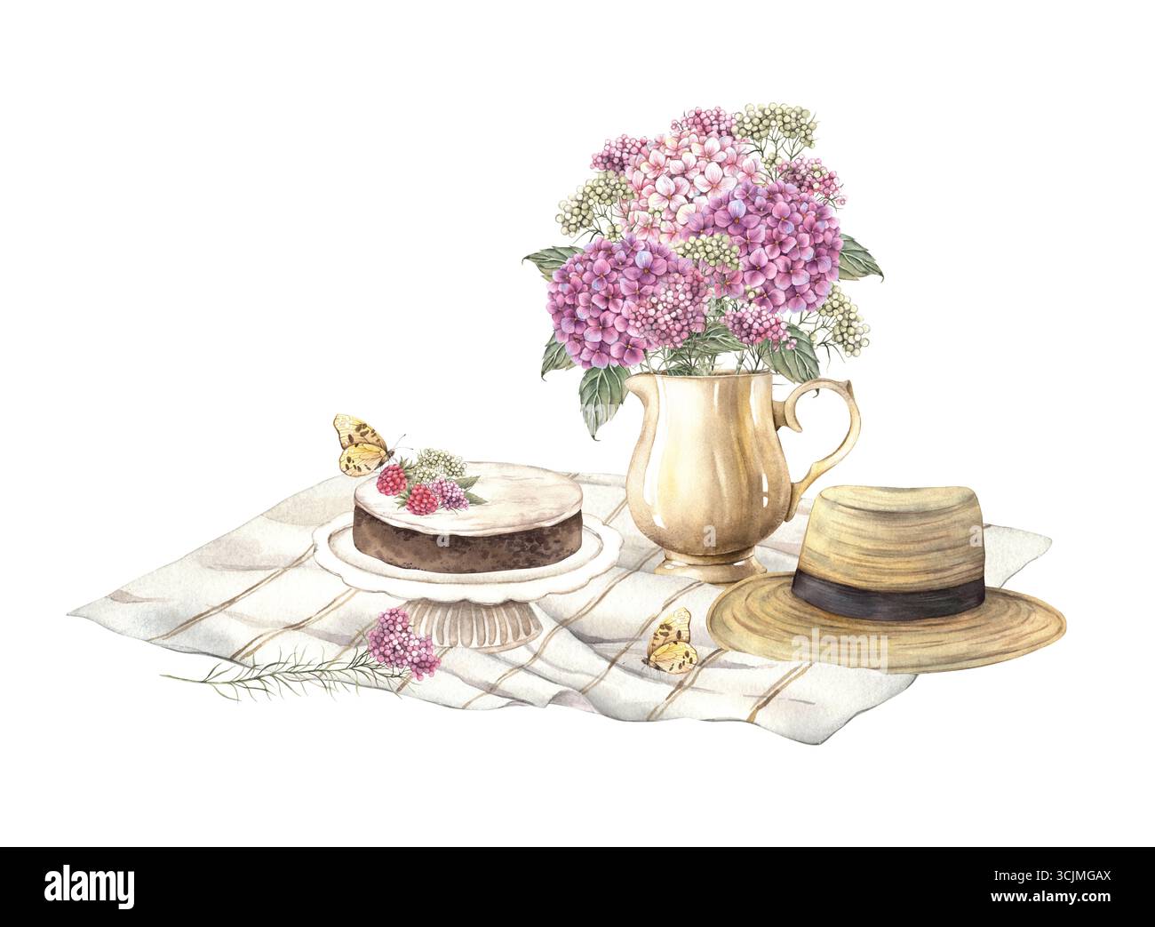 Wedding hat drawing Cut Out Stock Images & Pictures - Alamy