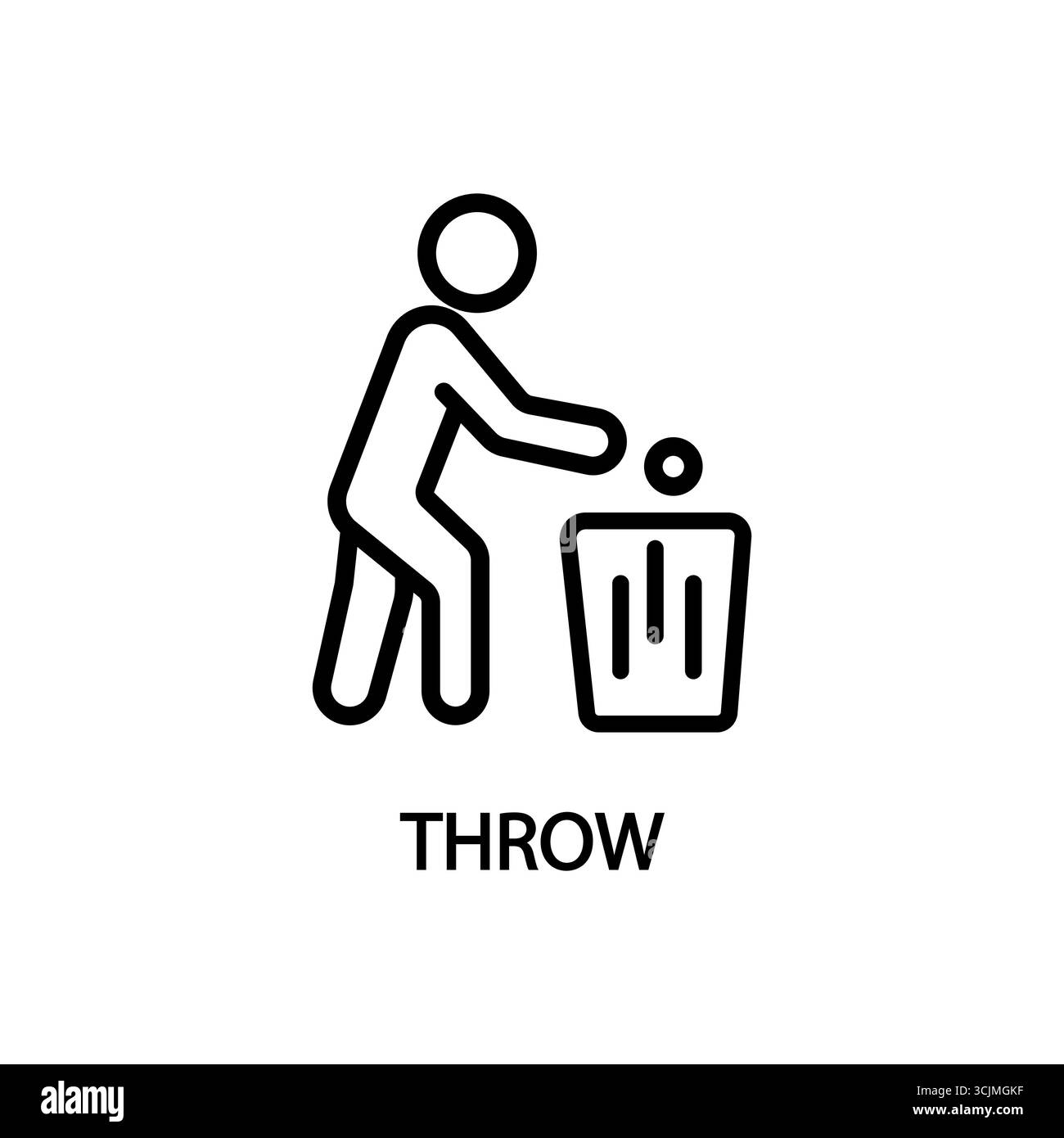 Solid waste icon vector Cut Out Stock Images & Pictures - Alamy