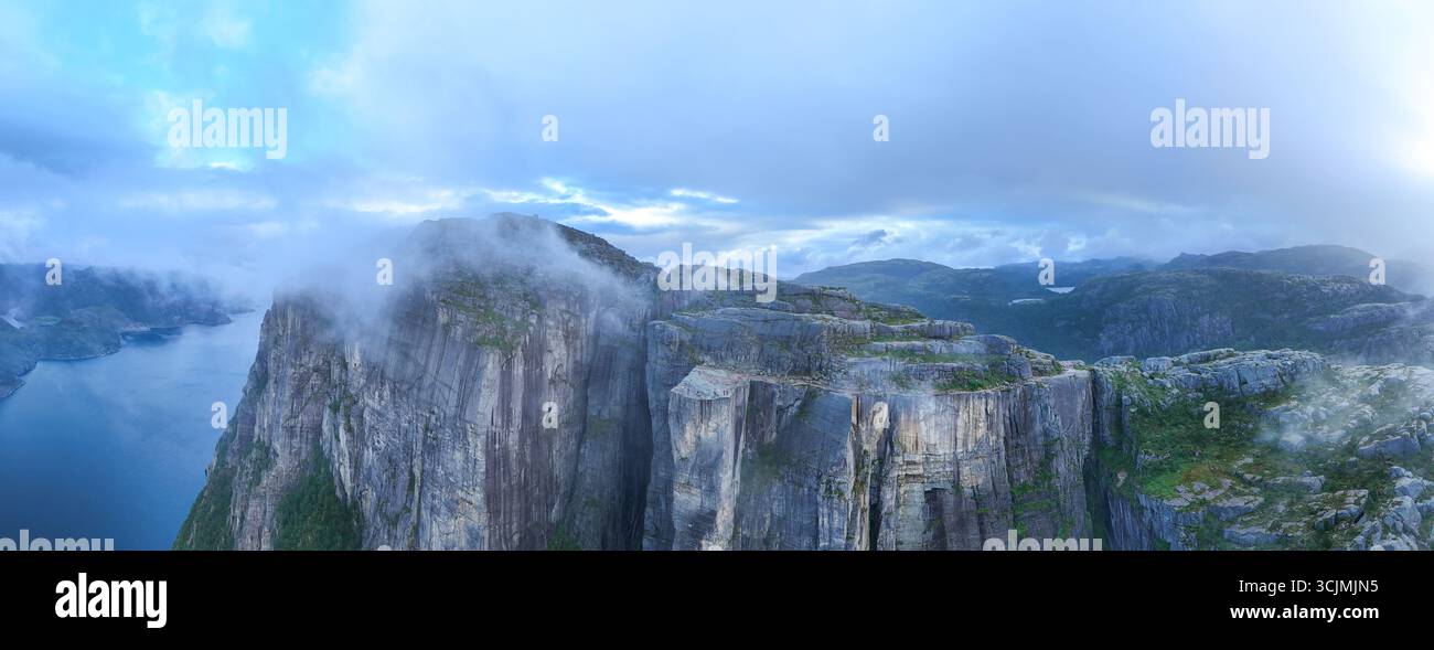 Experience the breathtaking panorama from Preikestolen Cliff, where ...