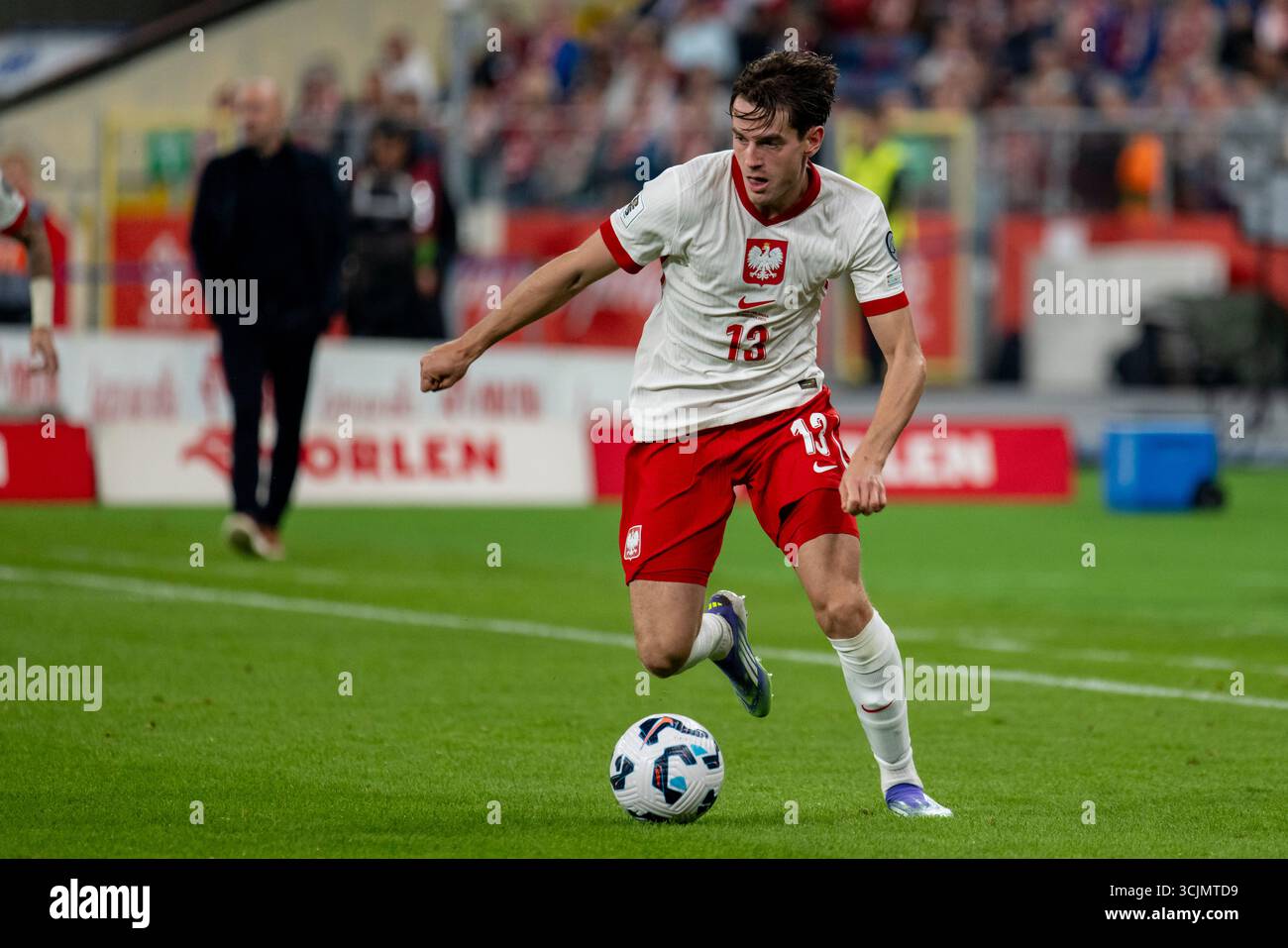 Jakub Kaminski of Poland controls the ball during the FIFA World Cup ...