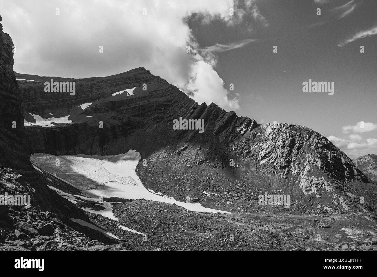 Sun sky glacier Black and White Stock Photos & Images - Alamy