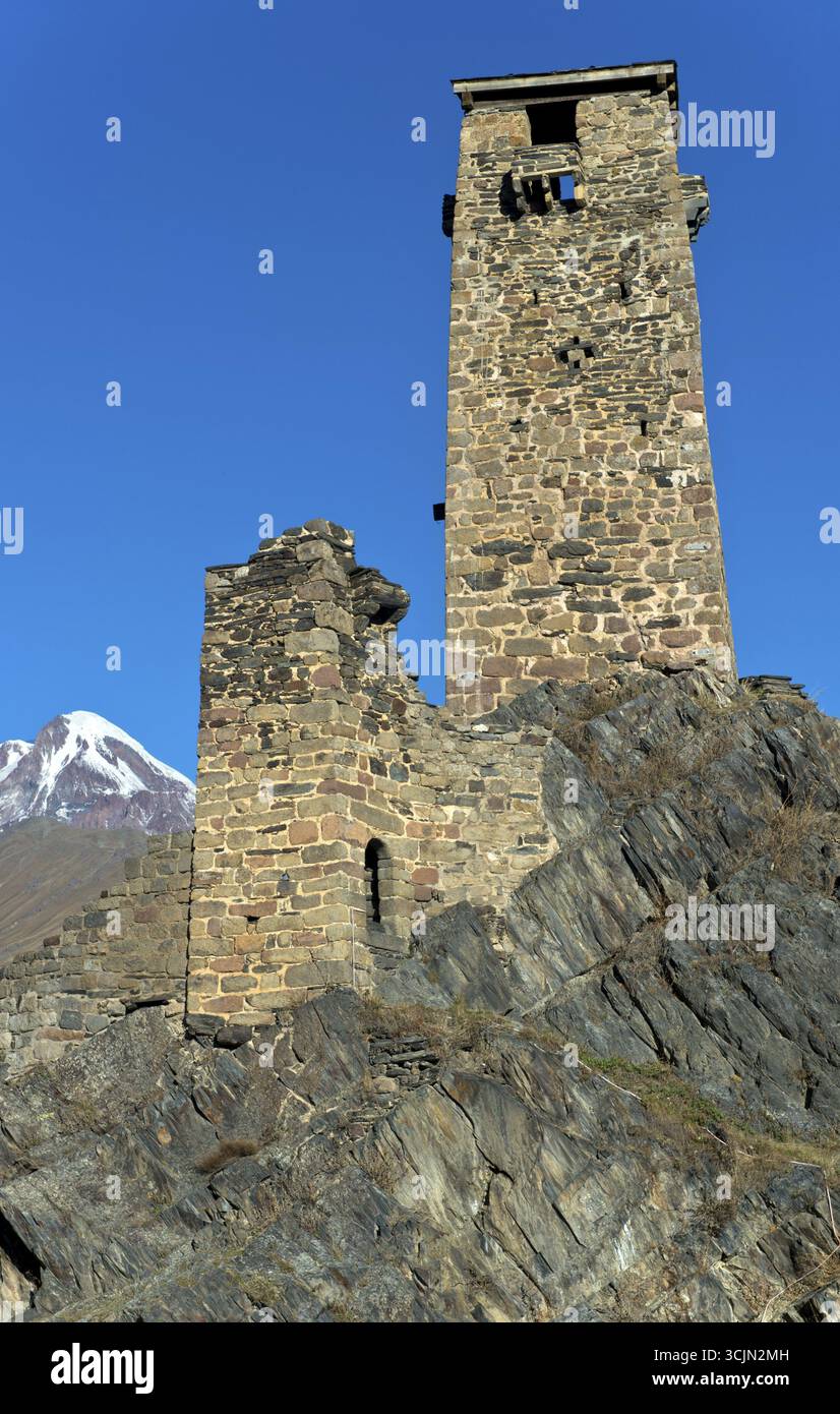 Defence defence tower of the medieval fortress of Sno, also known as ...