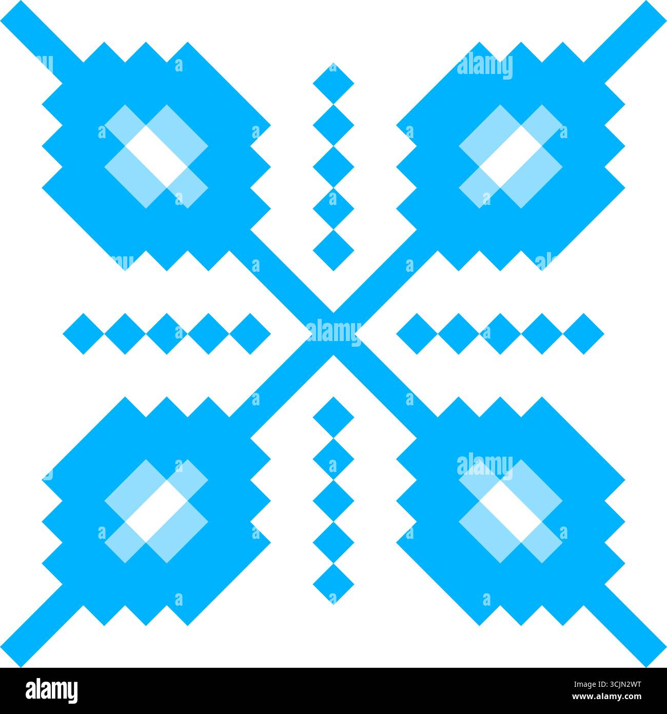Pixel art snowflake. 8 bit sparkle. Winter. Vector illustration ...