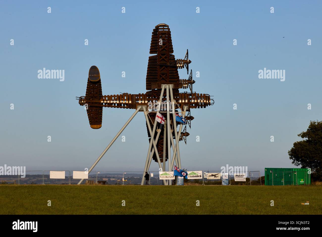 Lincolnshire, UK. 08th Sep, 2025. On Freedom's Wings statue, newly ...