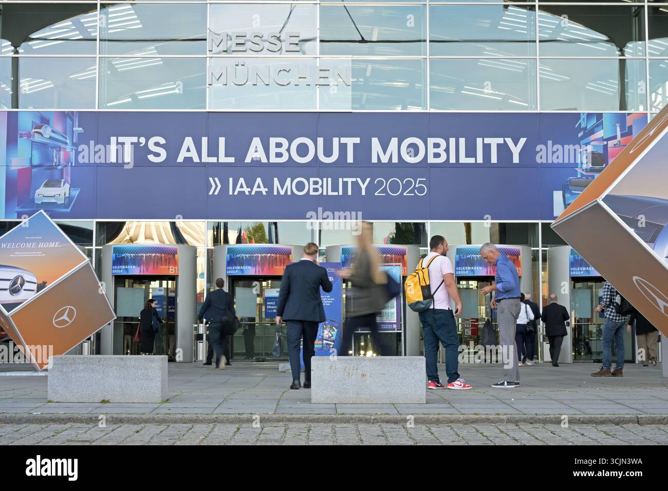 08 September 2025, Bavaria, Munich: Entrance to the International Motor ...
