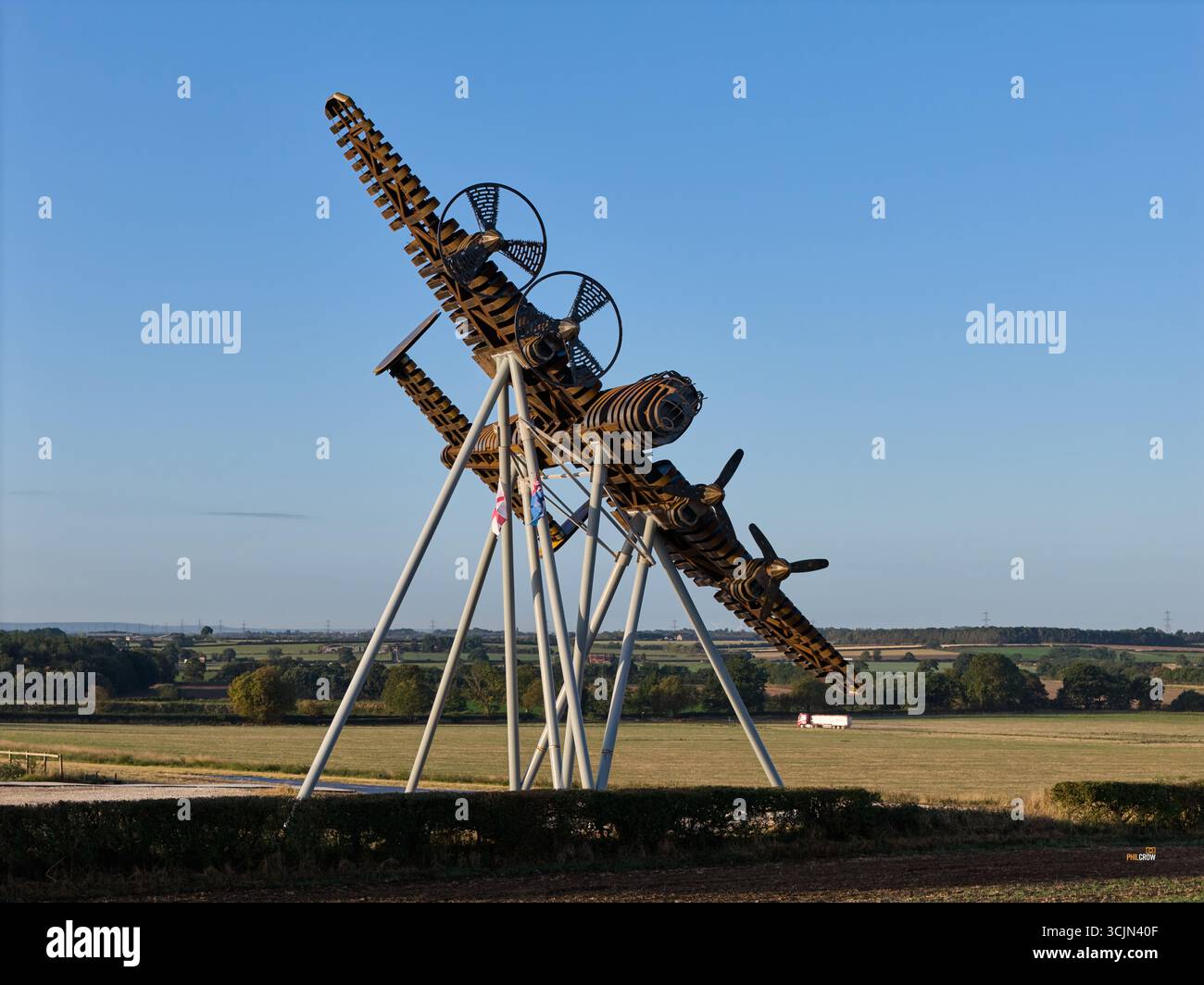 On Freedom’s Wings statue, newly installed memorial Avro Lancaster ...