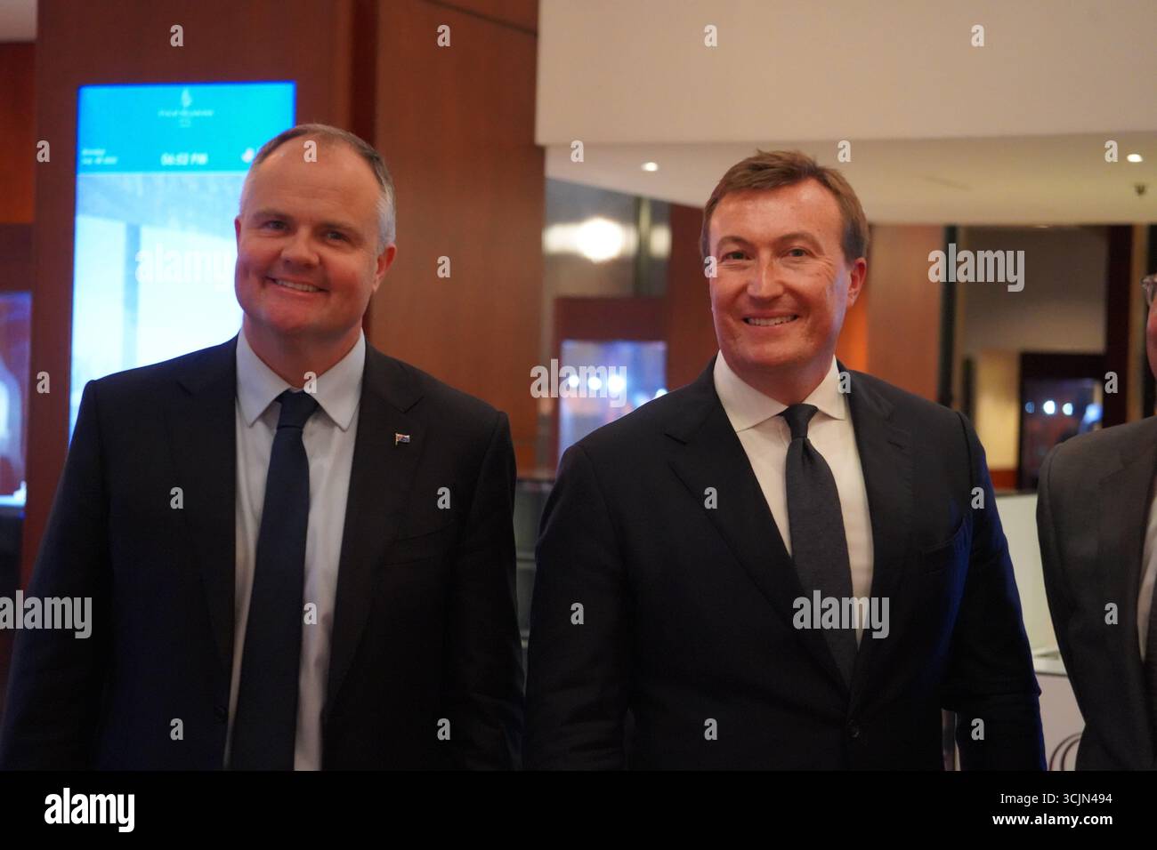 Deputy Leader of the Opposition Ted O’Brien and BCA chief executive ...