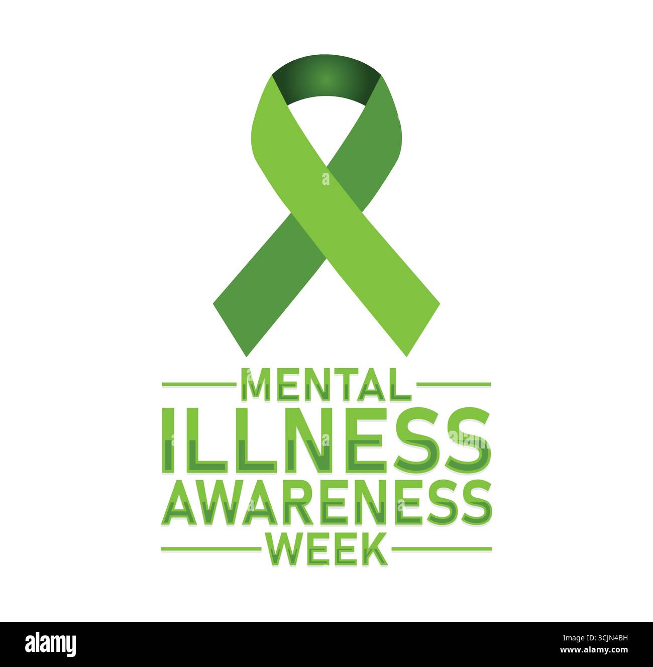 Mental Illness Awareness Week. banner for social media post Stock ...