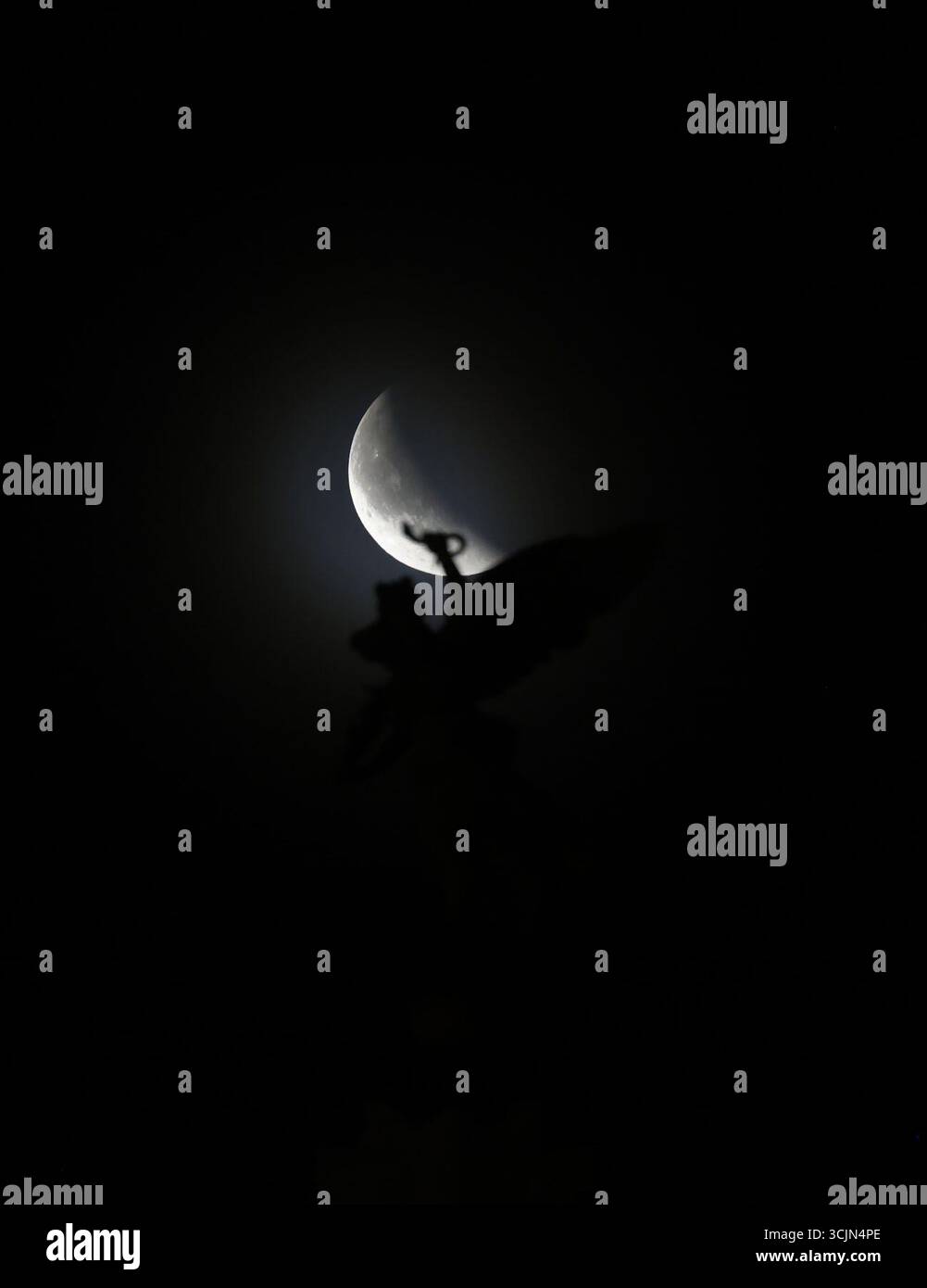 **NO WEB AND NEWSPAPERS ONLY FOR ITALY** ROME MOON ECLIPSE IN PHOTOS ...
