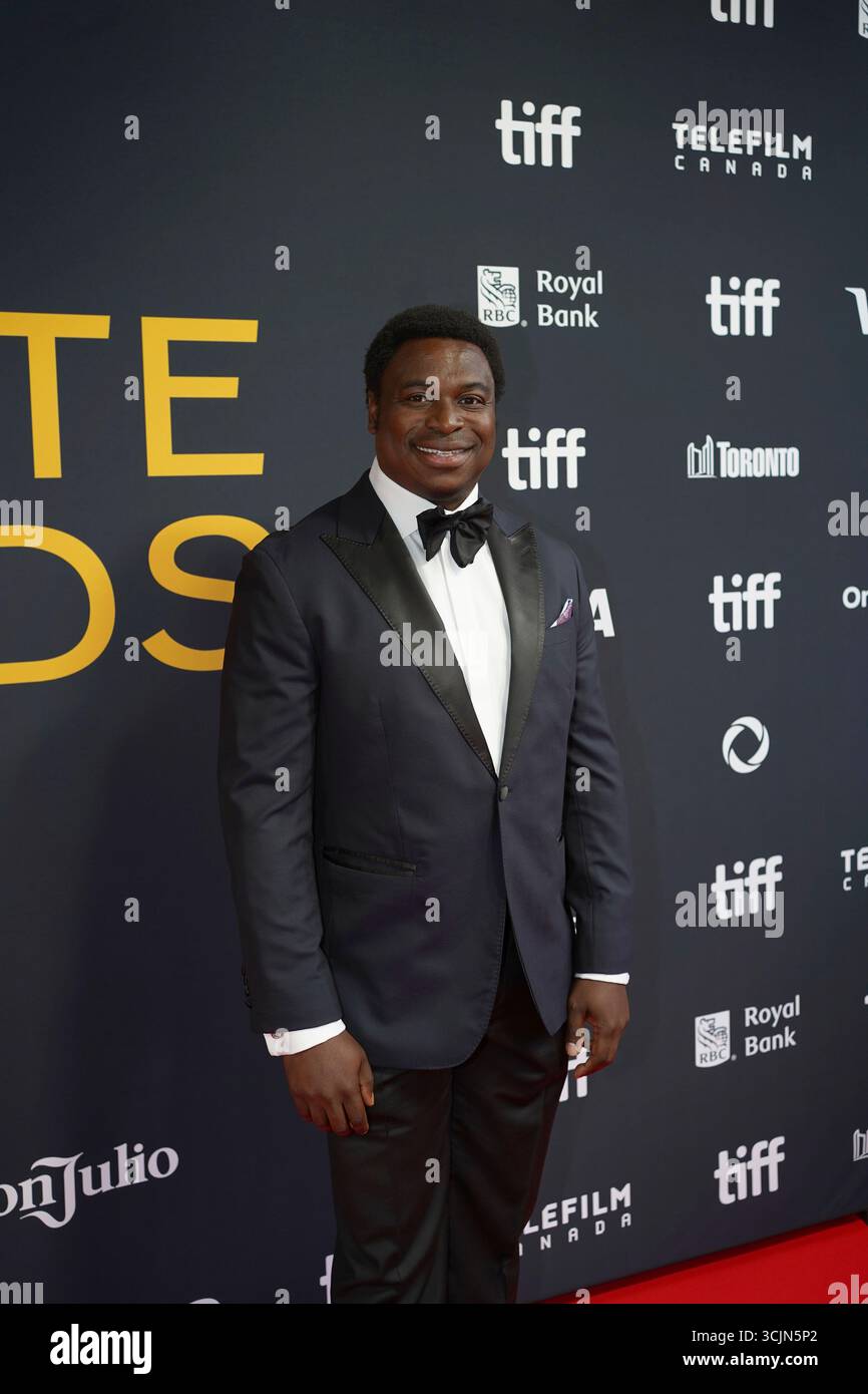 Thompson Egbo-Egbo attends the red carpet for the Tribute Awards during ...
