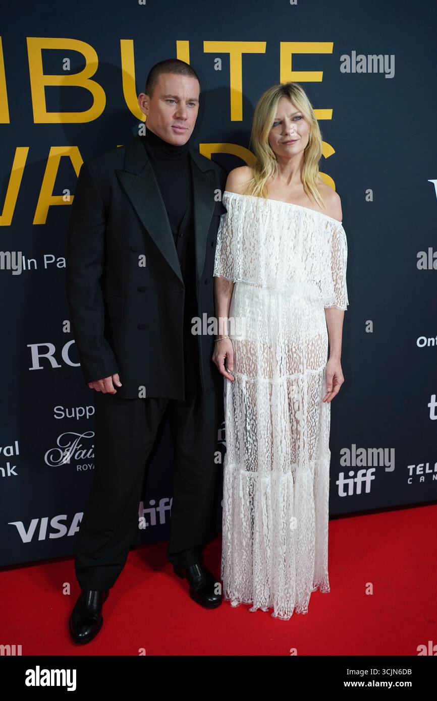 Channing Tatum and Kirsten Dunst attend the red carpet for the Tribute ...