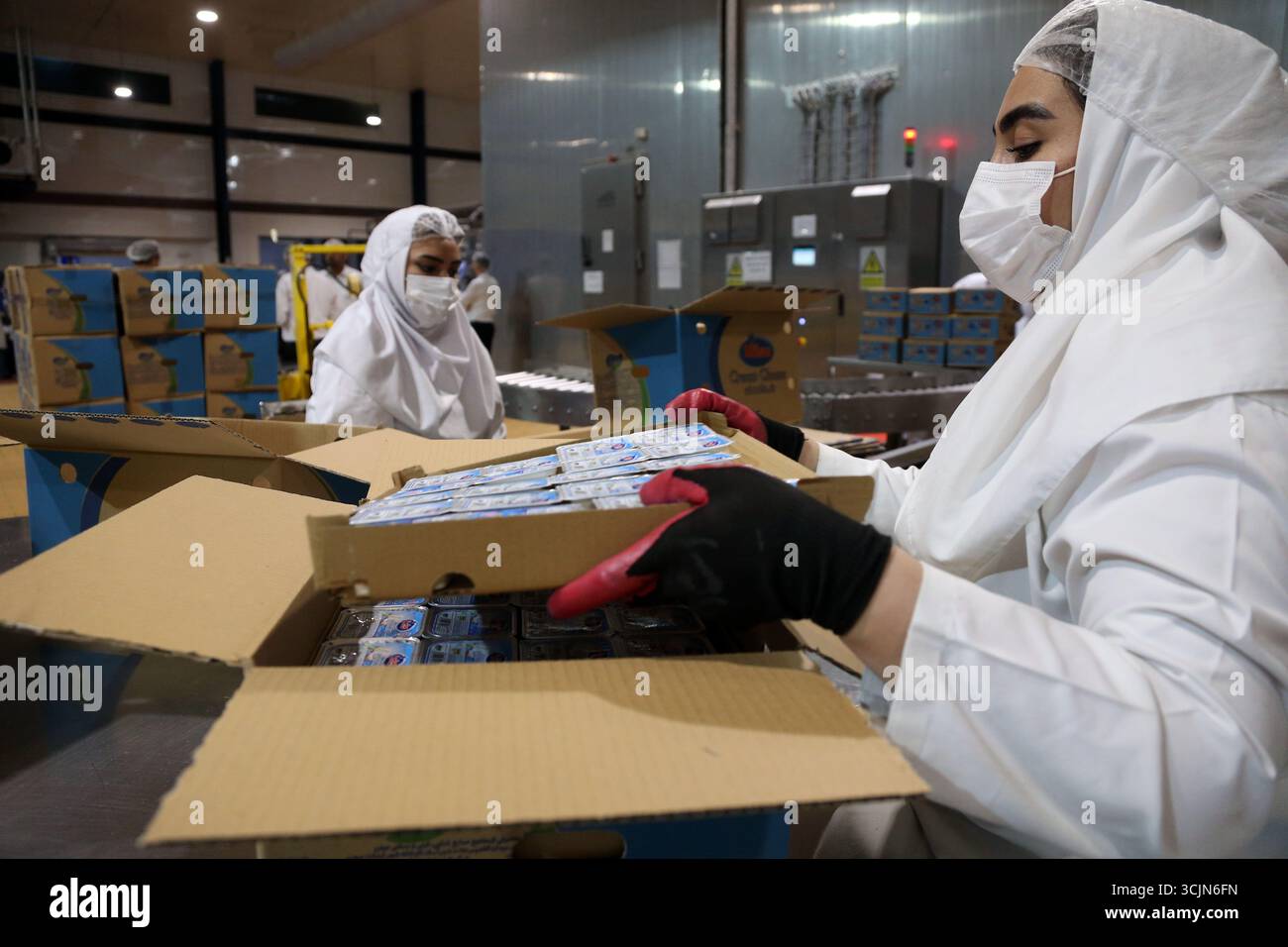 (250908) -- TEHRAN, Sept. 8, 2025 (Xinhua) -- People work at a workshop ...