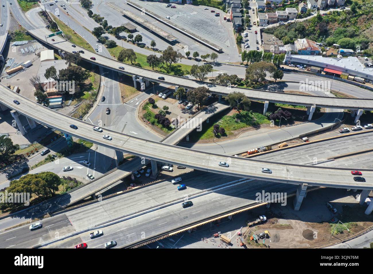 Highway interchange multiple overpasses hi-res stock photography and ...