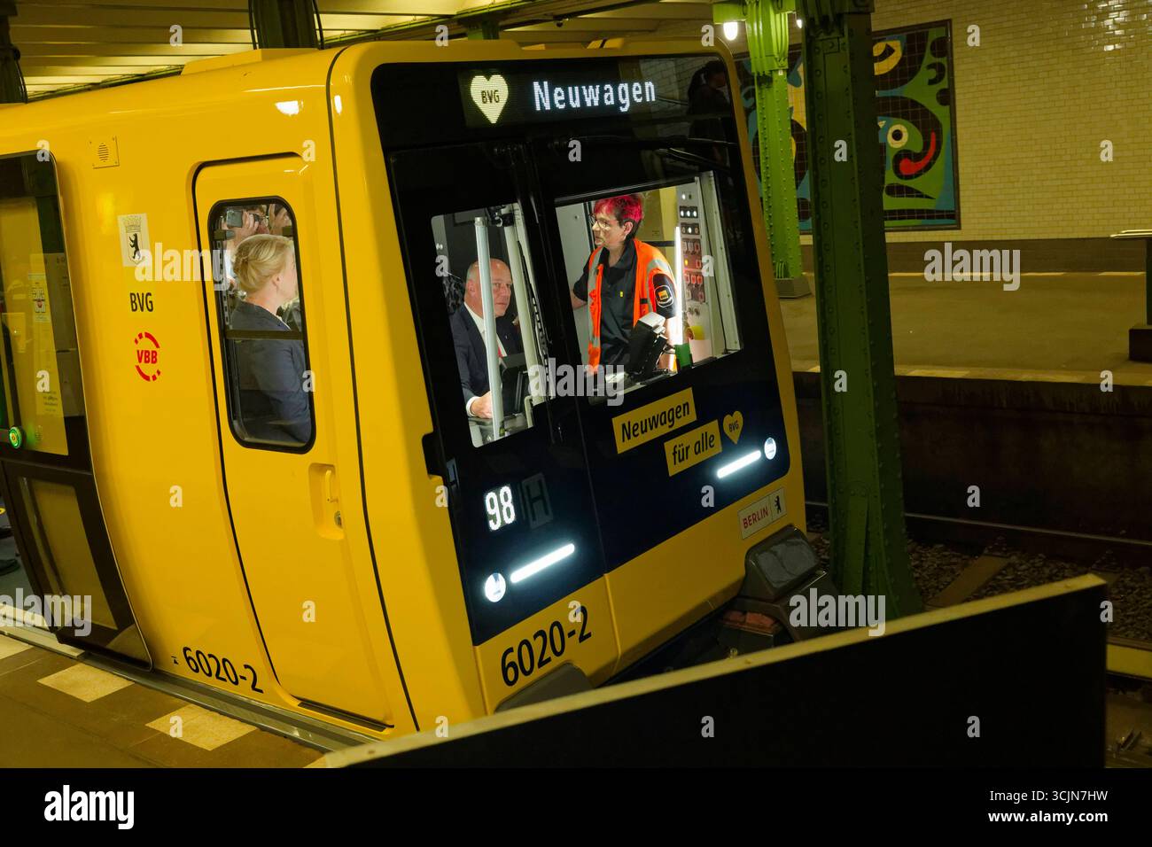 Premierenfahrt Berliner U-Bahn Reihe JK 2025-09-08 Deutschland, Berlin ...