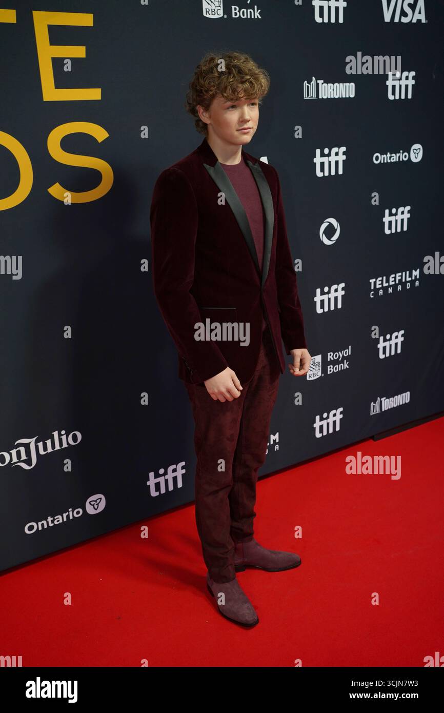 Christian Convery attends the red carpet for the Tribute Awards during ...