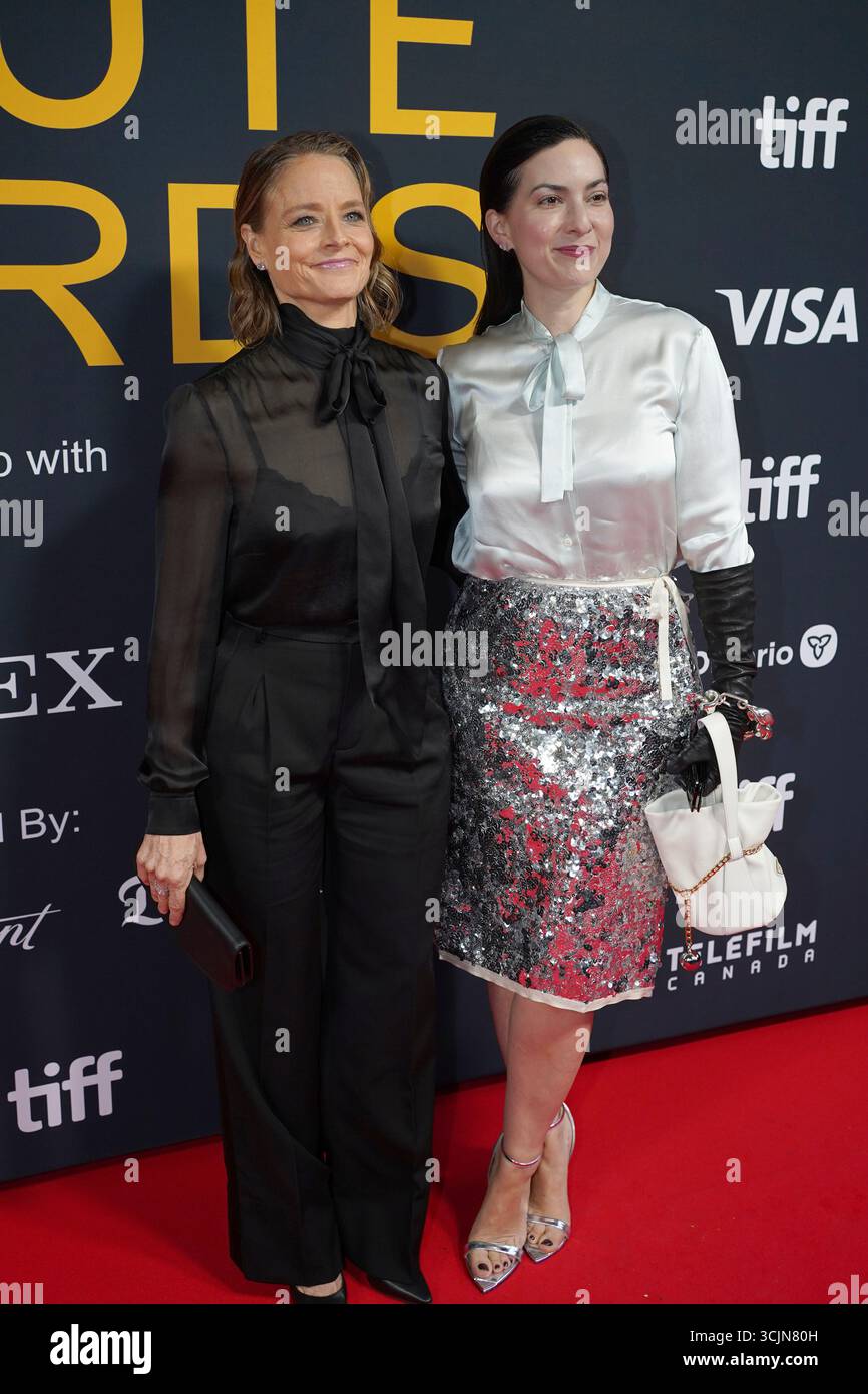 Jodie Foster and Rebecca Zlotowski attend the red carpet for the ...