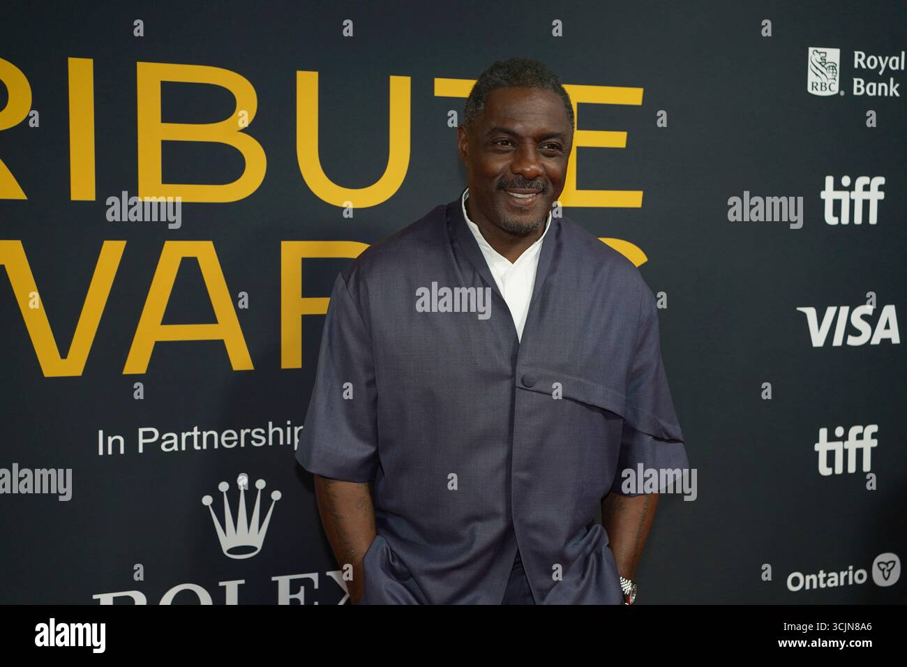 Idris Elba attends the red carpet for the Tribute Awards during the ...