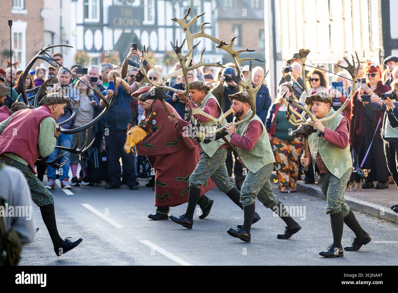 The annual Abbots Bromley horn dance. A traditional dance that takes ...