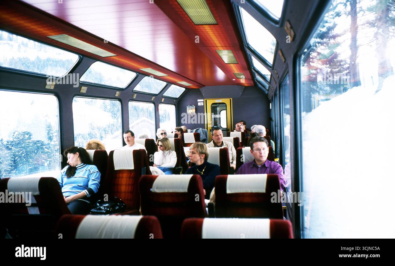 Interior view glacier express train hi-res stock photography and images ...