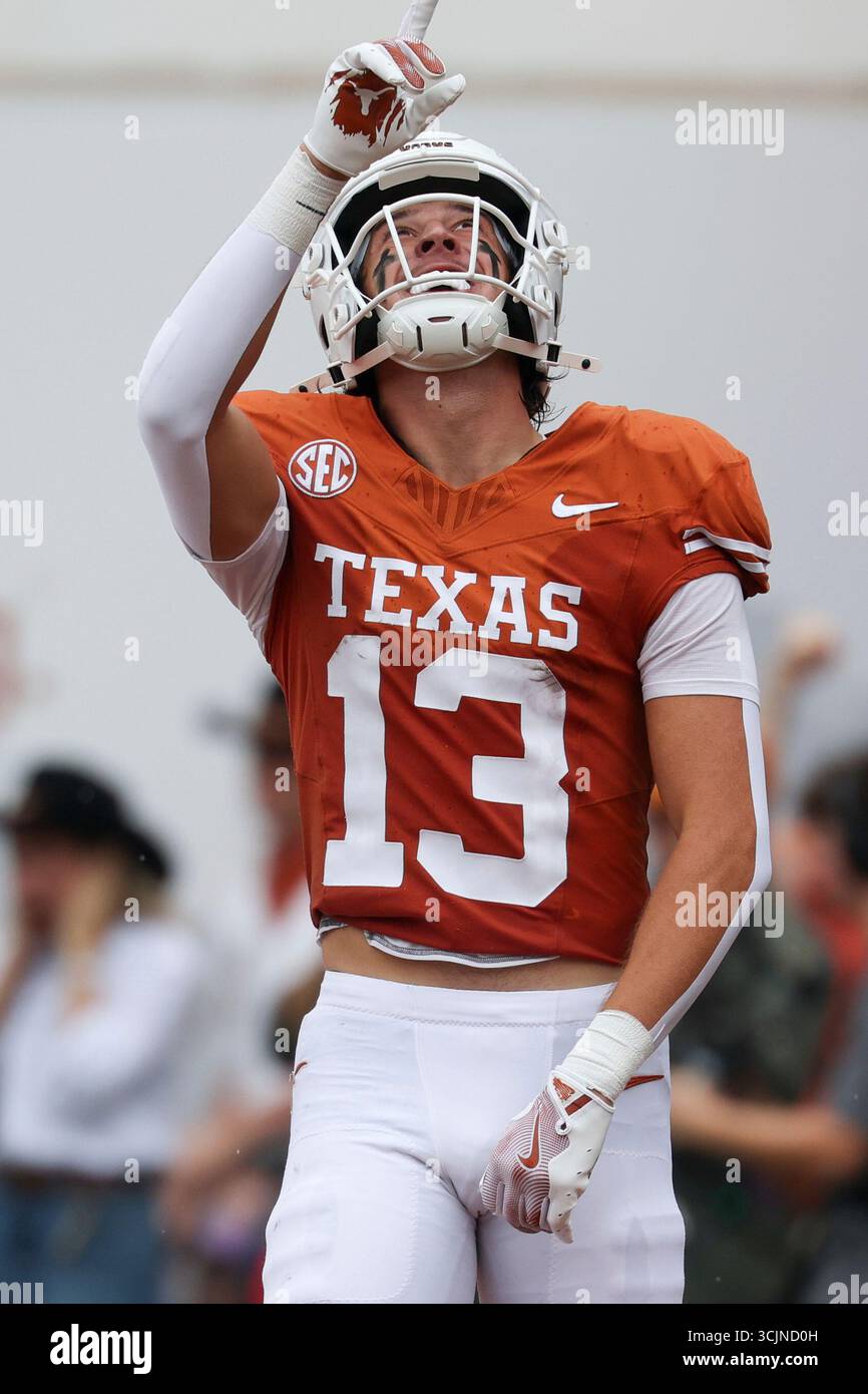 AUSTIN, TX - SEPTEMBER 06: Wide Receiver Parker Livingstone #13 of the ...