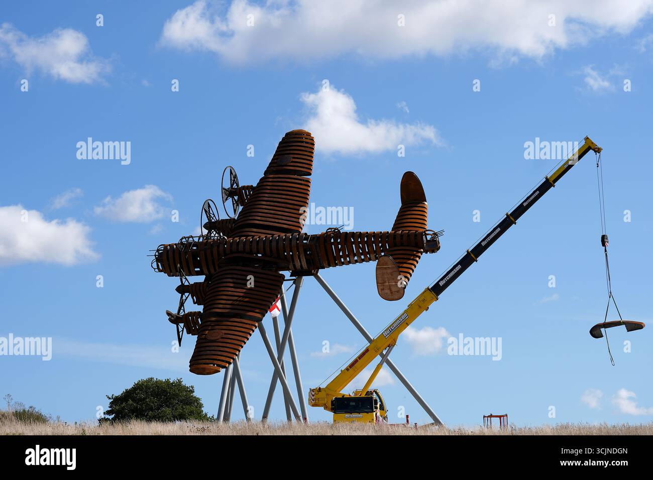 Work nears completion on the construction of a full scale landmark art ...