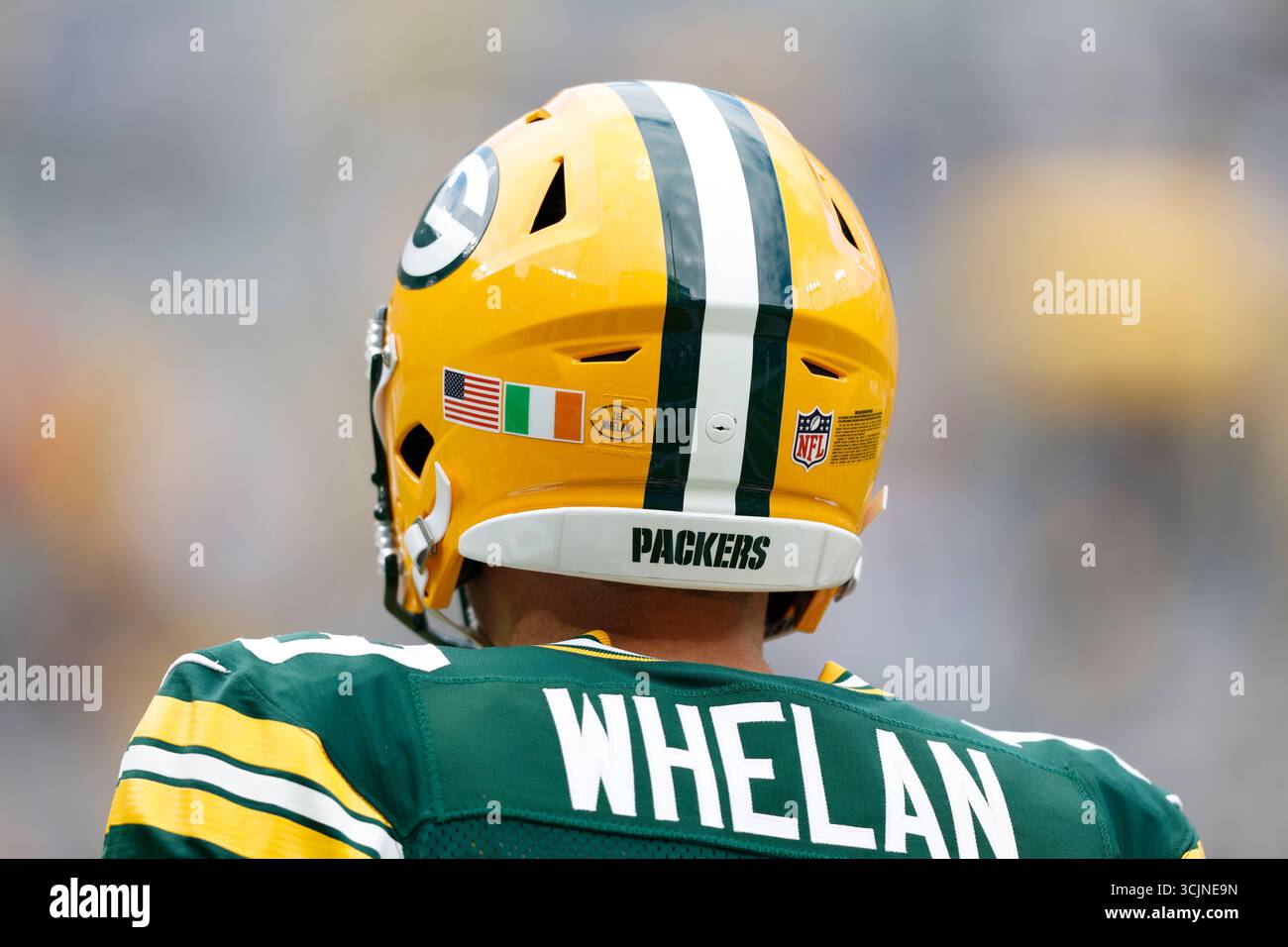 Green Bay Packers punter Daniel Whelan (19) before a NFL football game ...
