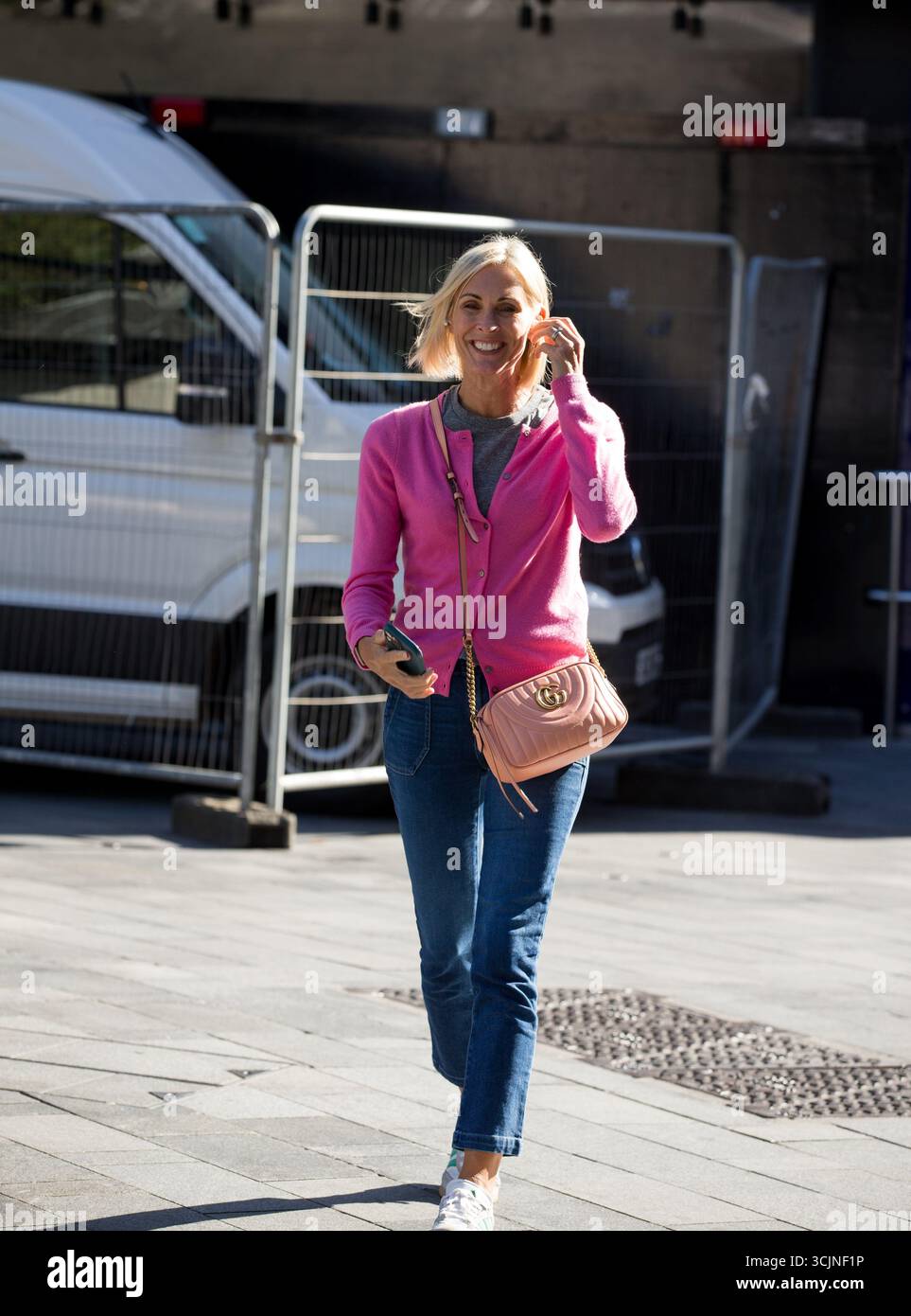 London, UK. 8th Sep, 2025. Jenni Falconer is seen leaving Global Radio ...