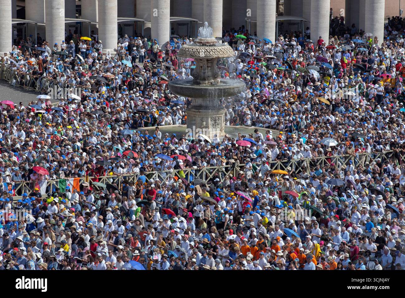 Faithful seen during the Eucharistic Celebration with the Canonization ...