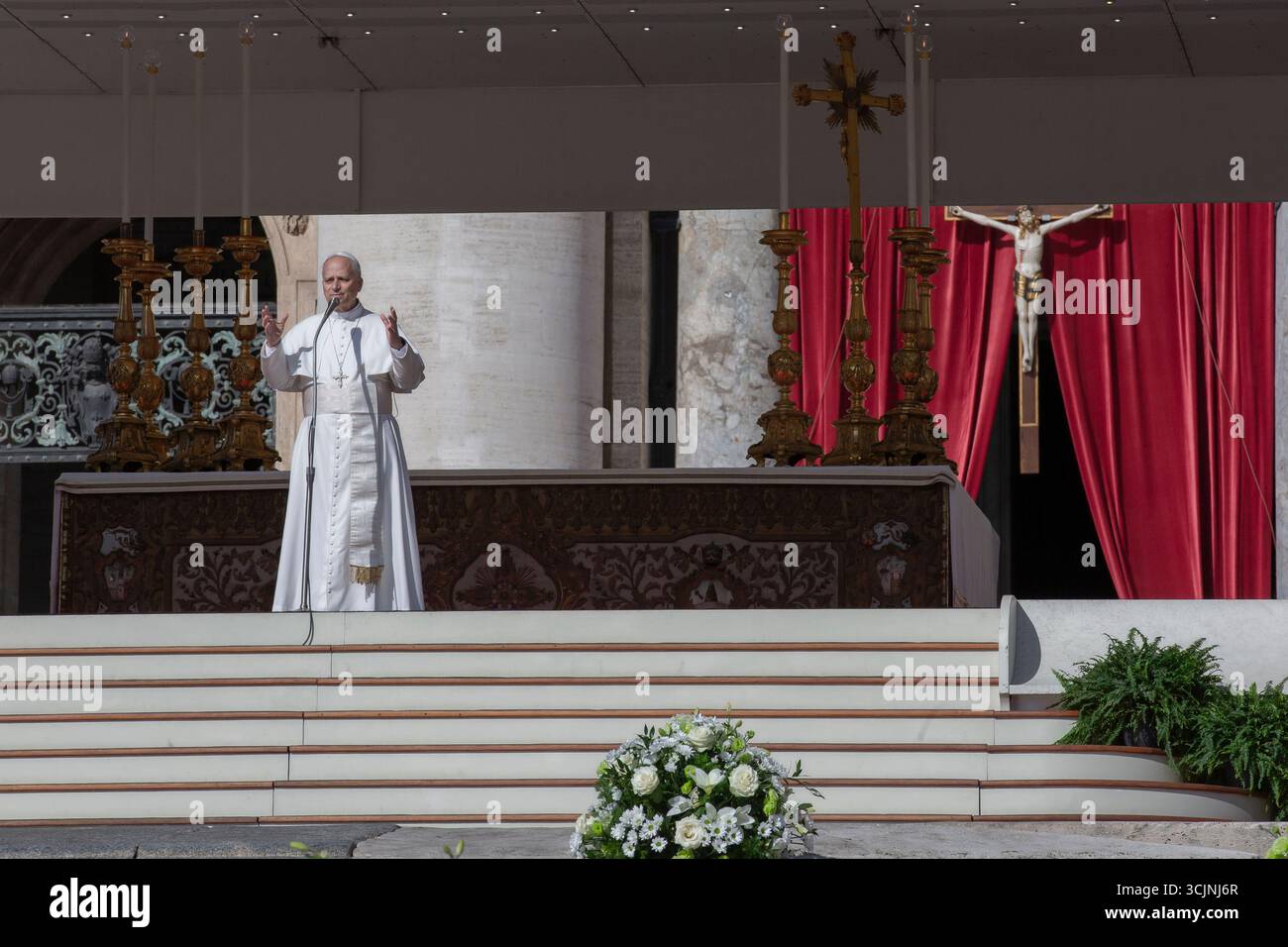 Pope Leo XIV presides over the Eucharistic Celebration with the Canonization of Blessed Pier ...